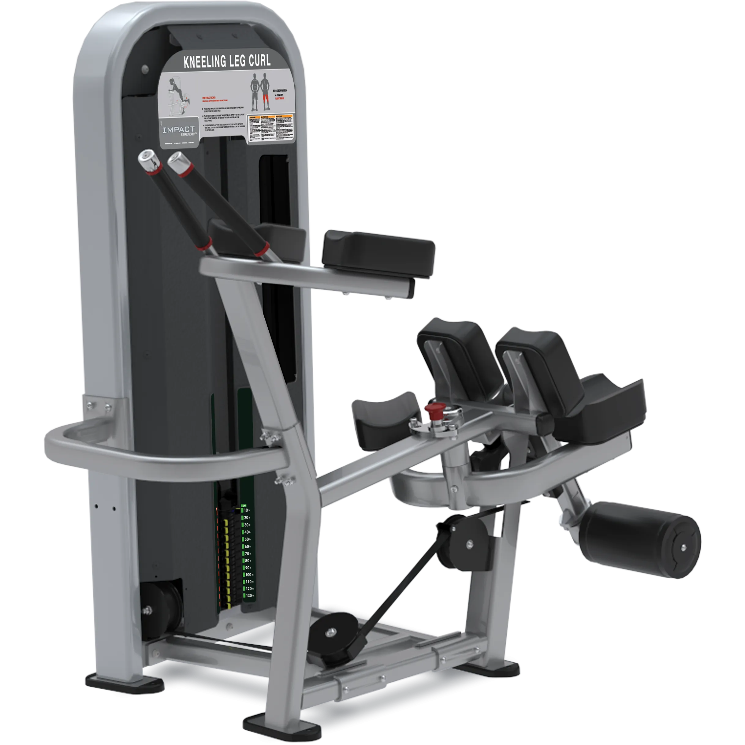 Prøv Nautilus Impact Kneeling Leg Curl i vores showroom
