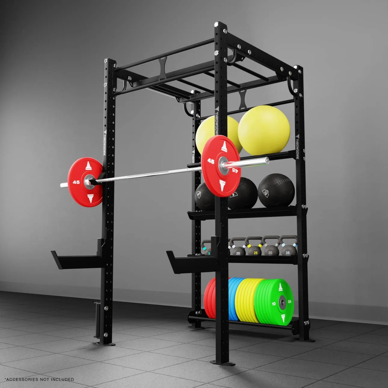 Prøv Throwdown 4x4 Compact XTC Rig & Squat Rack i vores showroom